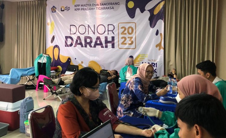 LPP Madya Dua Tanggerang Dan KPP Pratama Tigaraksa Gelar Donor Darah di Lingkungan DJP Banten ...